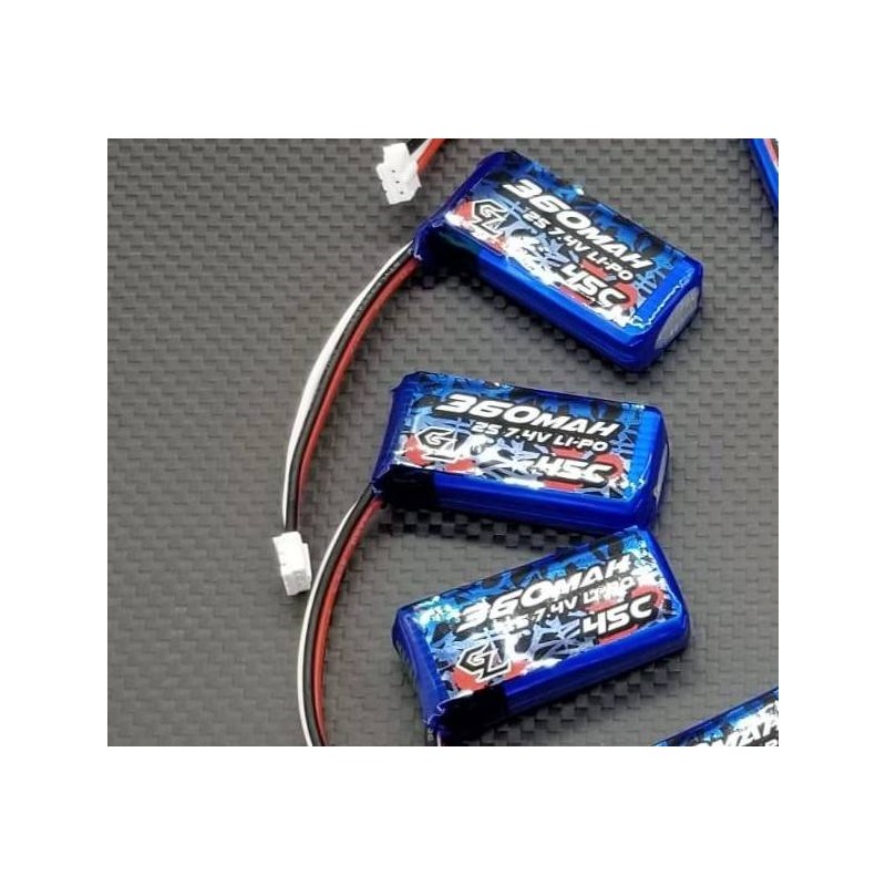 Accus Lipo GL RACING 2S-360mAh - RecabRacing